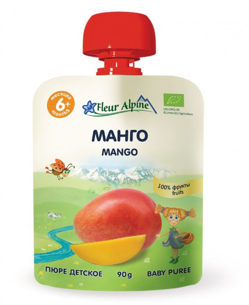 Fleur Alpine Mango biezenis no 6mēn, 90g 1123 | Biezenīši | Pārtika ...