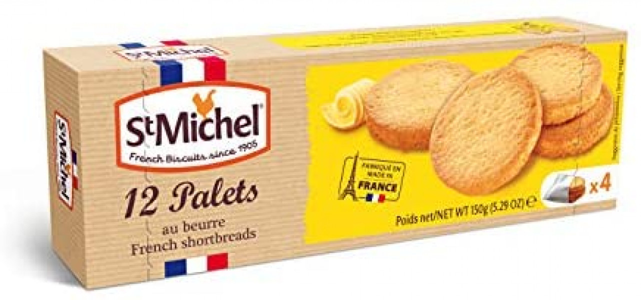 Akcija! St.Michel 12 Palets sviesta cepumi, 150g, der.term. 04.03.2022 ...