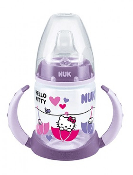 NUK Plastmasas Hello Kitty pudele ar silikona snīpīti, no 6 mēn., 150ml ...