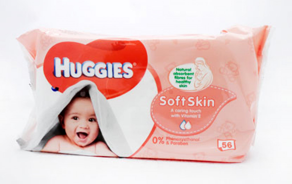 Huggies Soft Skin mitrās salvetes zīdaiņiem, 56gab./iepak. (ne vairāk ...