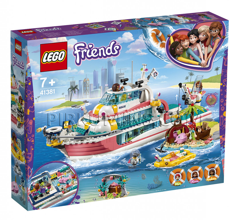 41381 LEGO® Friends Glābšanas misijas laiva, no 7+ gadiem NEW 2019 ...