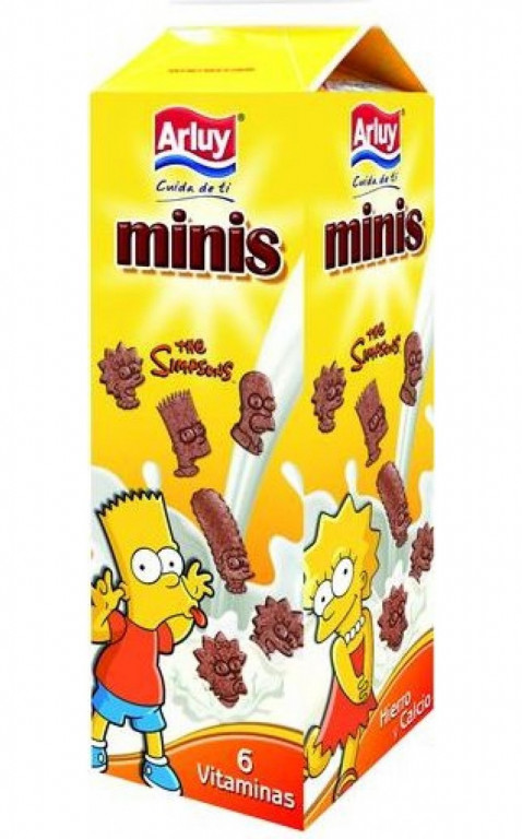 Akcija! Arluy Minis the Simpsons cepumi ar šokolādes garšu, ar 6 ...