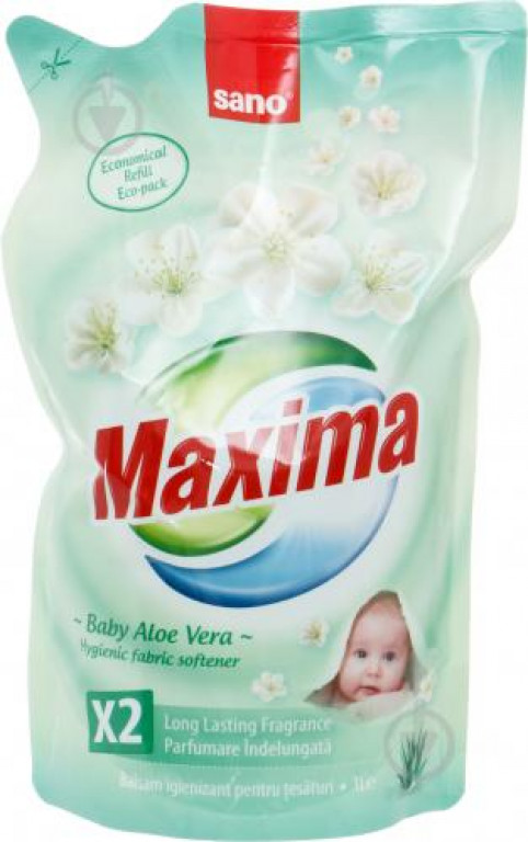 Sano Maxima Baby Aloe Vera veļas mīkstinātājs 1l 0214 | Veļas ...