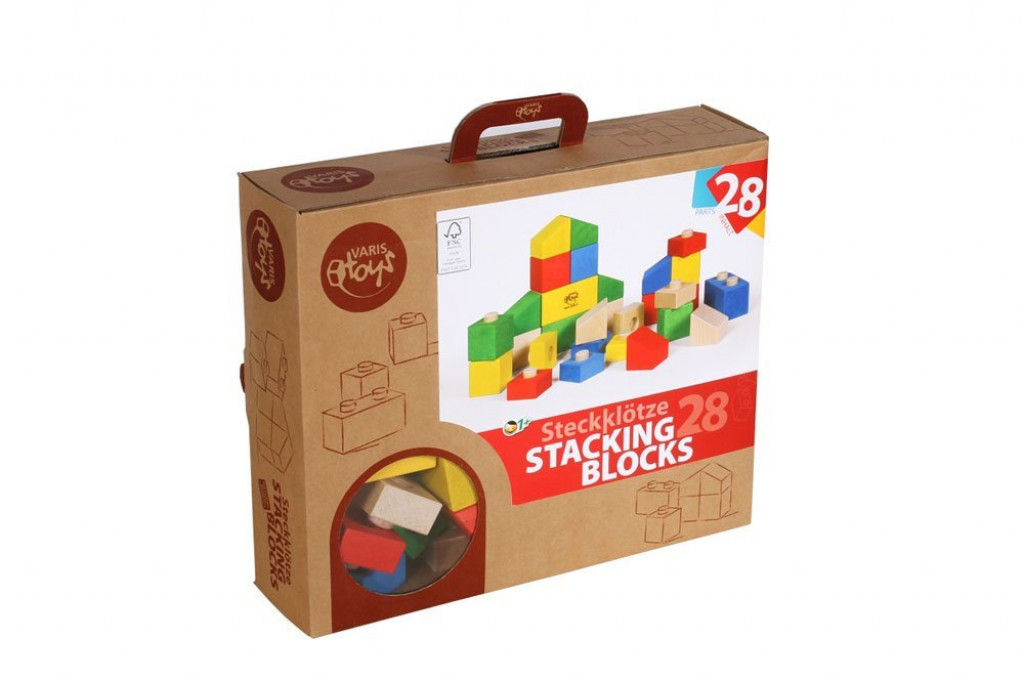 Varis toys - Mazais būvētājs no 1 gadiņa- stabilie kluči 28 gb. 0563 ...