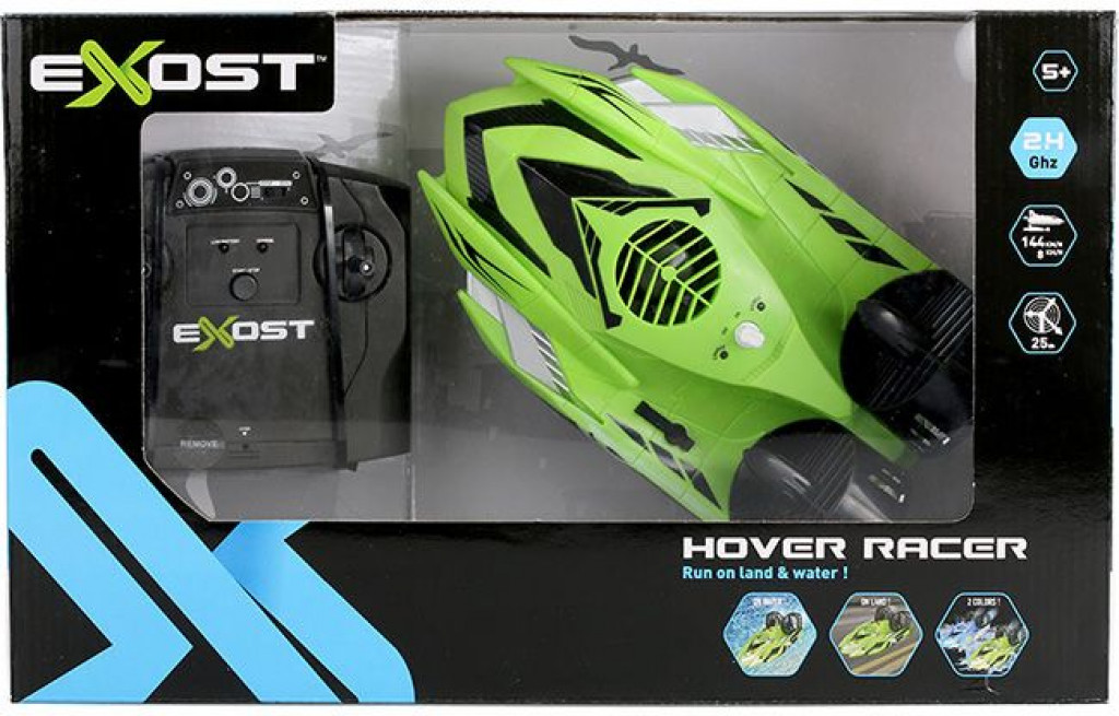 SILVERLIT Exost Radiovadāma transportlīdzeklis. Zilā krāsā. Hover racer. Brauc pa ūdeni un zemi ...